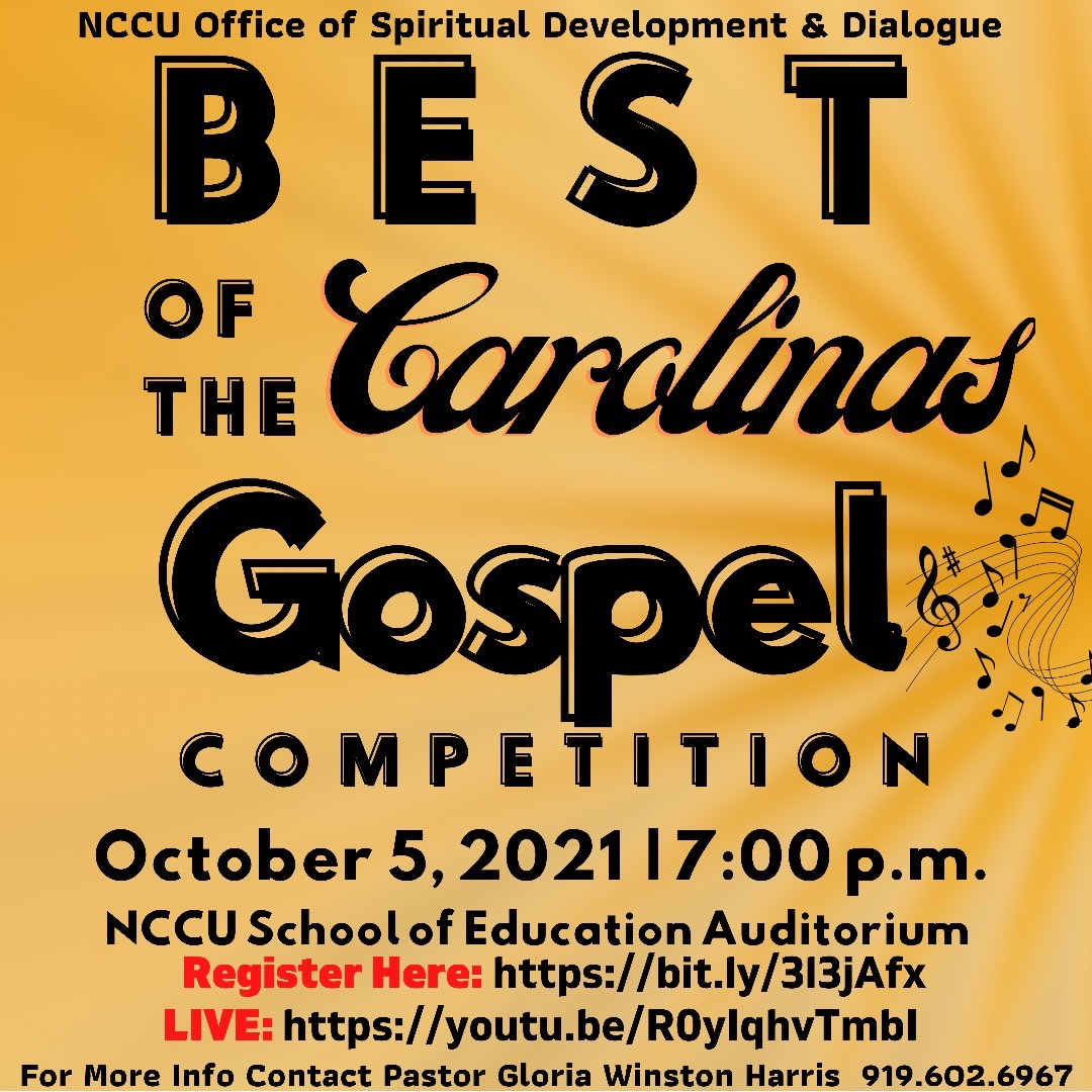 Best of the Carolinas Gospel Competition - NCCU Wesley